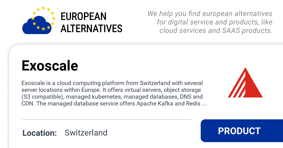 Exoscale | European Alternatives