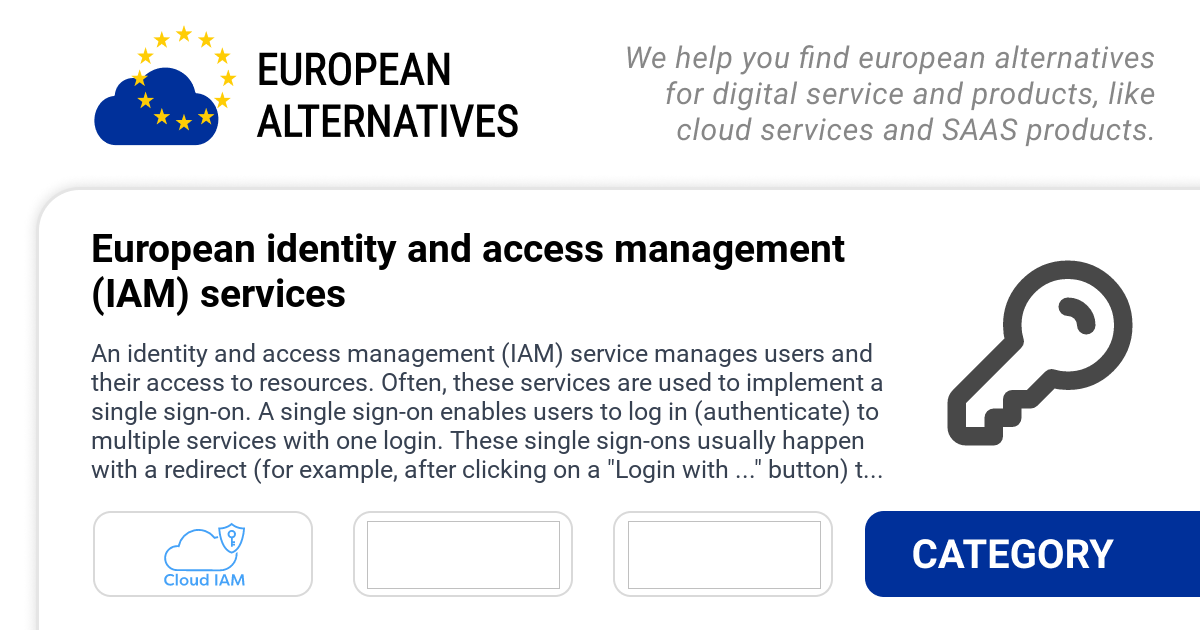 European identity and access management (IAM) services | European ...