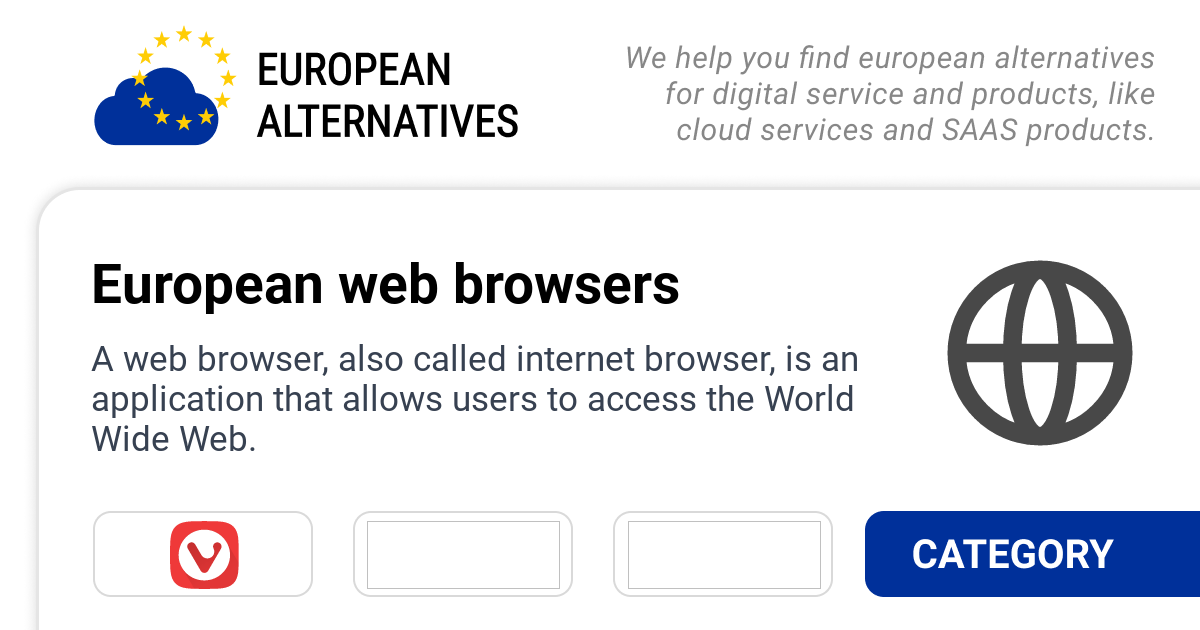 European web browsers | European Alternatives